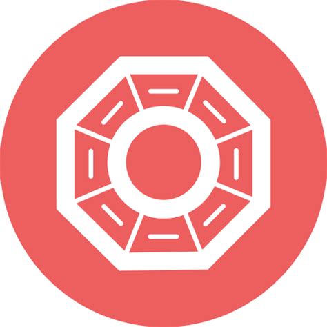 Pa Kua Mirror Generic Color Fill Icon