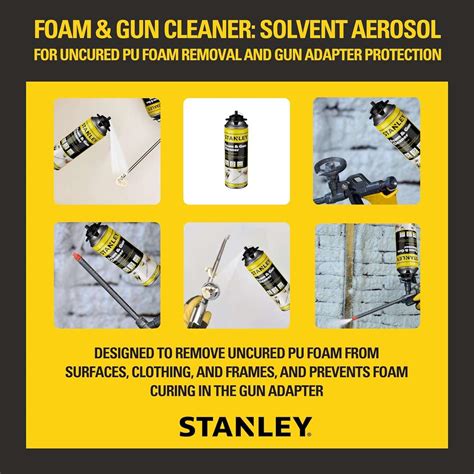 Stanley Spray Foam Dispensing Gun Cleaner Uncured