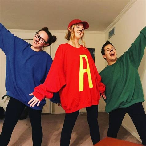 Alvin And The Chipmunks Costume Trio Halloween Costumes Duo Halloween