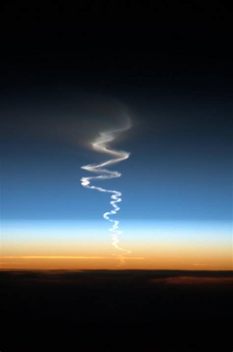 Missile Launch Creates Weird Cloud Seen In Space