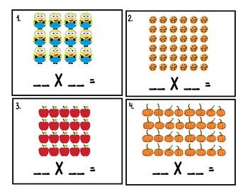 Multiplication Array Task Box By Sunshyne And Sunflowers TPT