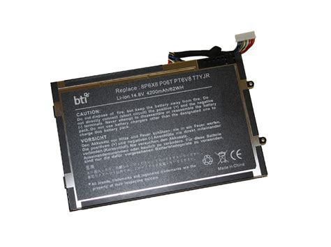 Bti P06t Compatible 63wh 4 Cell Battery For Alienware M11x R1 R3 M14x R1 R2
