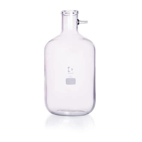 Dwk Life Sciences Duran Filtering Flask With Glass Hose Connection Bottle Shape 15 000 Ml