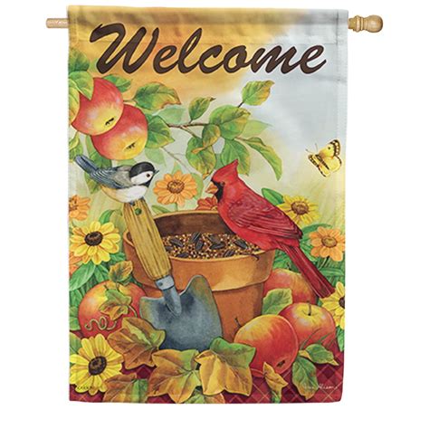 Carson House Flag Apples And Ivy Dura Soft Double Sided House Flag 28