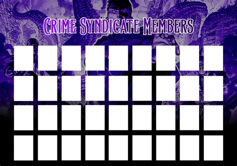 Crime Syndicate Members Template Large By The Jmp On Deviantart
