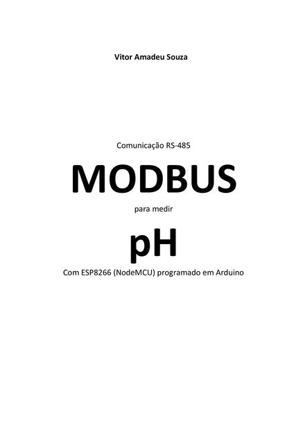 Comunicação Rs 485 Modbus Para Medir Ph Com Esp8266 Nodemcu