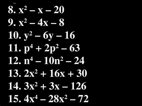 General Trinomials For Public Schoolpptx Ppt
