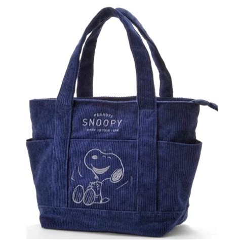 Miniso Bags New Miniso Snoopy Peanuts Corduroy Tote Bag Large