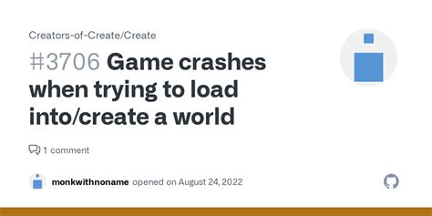 Game Crashes When Trying To Load Intocreate A World · Issue 3706