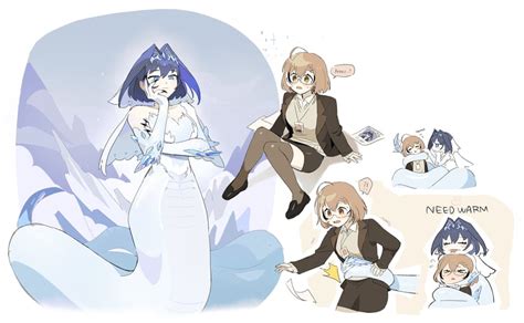 Nanashi Mumei And Ouro Kronii Hololive And More Drawn By Guoo Danbooru