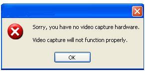 No Video Capture Hardware Error Techyv