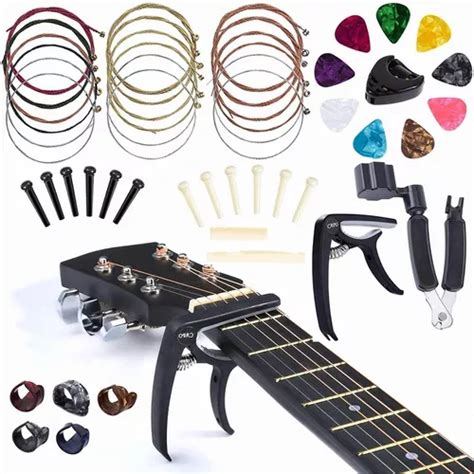 Kit De Accesorios Para Guitarra Acustica Cuerdas 48 Unidades Meses