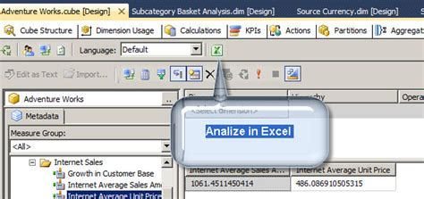 Using Excel To Interact With A Ssas Cube