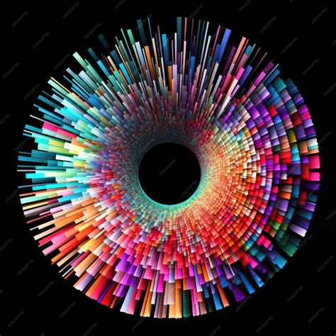 Premium Ai Image Cool And Colorful Data Visualization On A White