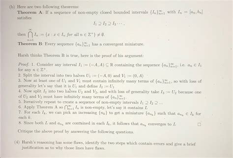 Solved B ﻿here Are Two Following Theorems Theorem A If A