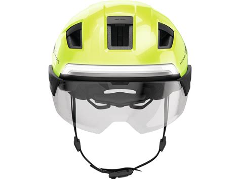 Abus Hyp E Ace Urban Helmet Signal Yellow 360° Light Visor Ear Covers
