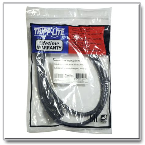 Tripp Lite Ft Power Cord Extension Cable C To C Heavy Duty A Awg Power Cable Iec