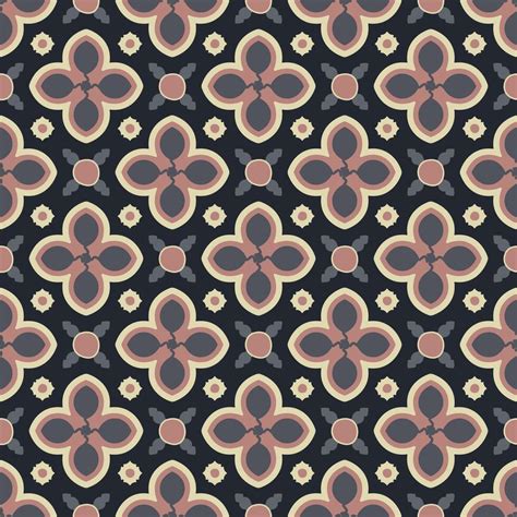 Cute Batik Kawung Textile Pattern 45878241 Vector Art At Vecteezy