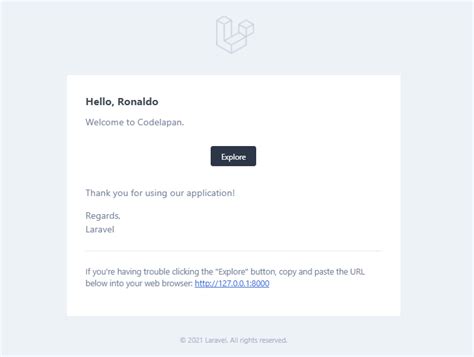 Send Welcome Email Notification After User Register In Laravel 8