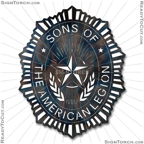 Sons Of The American Legion Dxf Svg Cut Files For Cnc Plasma Router