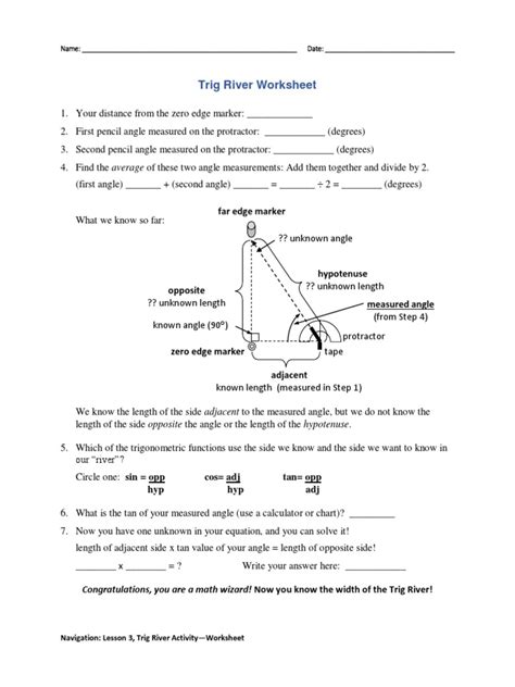 cub navigation lesson03 activity2 worksheet v2 tedl dwc pdf angle sine