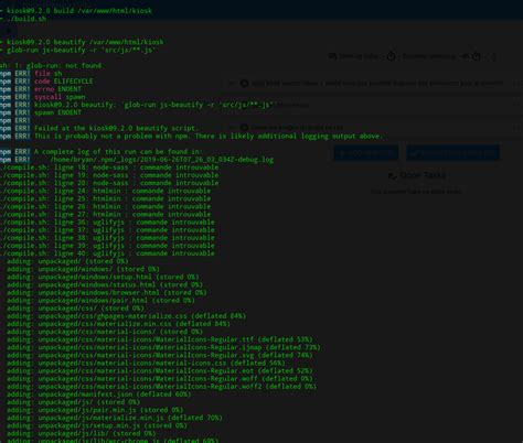 Impossible To Run Npm Run Build Issue Lookitscook Kiosk GitHub