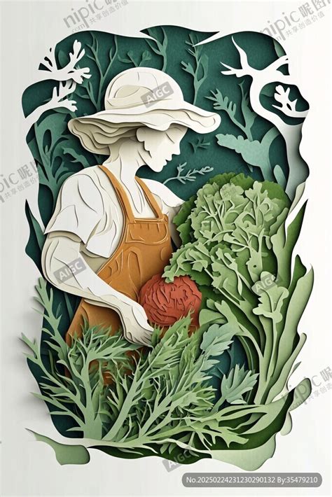 Ai创作图农妇杂粮图案设计 自然与丰收女神 农产品包装插画 挖菜插画 土物产包装插画 蔬菜包装插画 采摘农家少女插画 采摘女孩插画 采野菜插画 农产品插画 肥料包装插画 木耳菜包装插画 农业