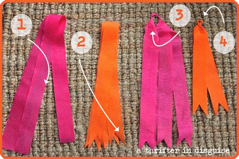 A Thrifter In Disguise DIY Crepe Paper Party Banner