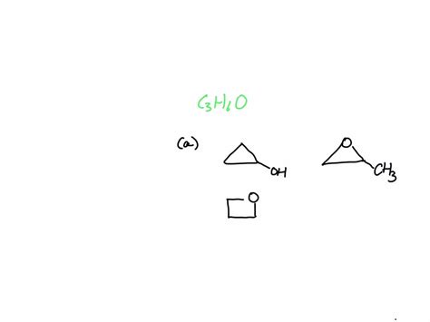 Solved Write Structural Formulas For All The Constitutional Isomers Of Molecular Formula C3h6o