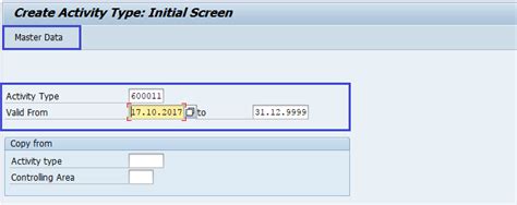 Sap Cca Activity Types