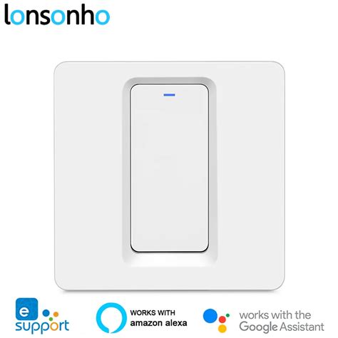 Lonsonho умный Wifi переключатель Ewelink Приложение 1 2 3 банда ЕС Великобритания 220 В