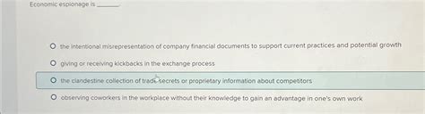 solved economic espionage isthe intentional