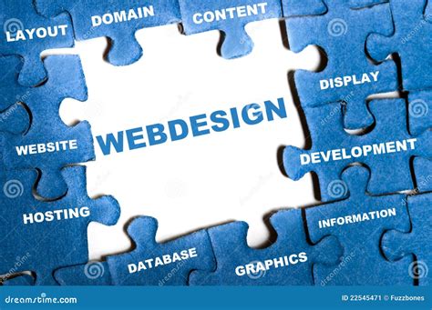 Webdesign Puzzle Stock Image Image Of Domain Pattern