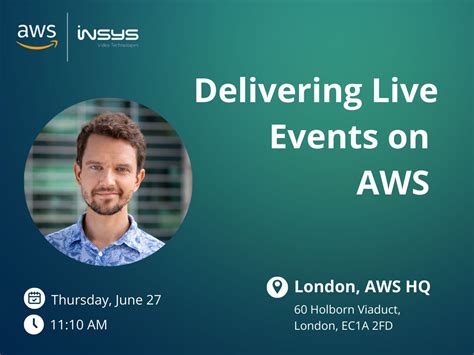 Insys Video Technologies On Linkedin Aws Streaming Live Video Event