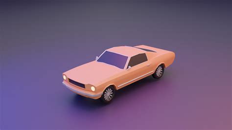 Low Poly Car 3d Model Turbosquid 1998149