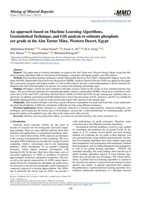 Pdf An Approach Based On Machine Learning Algorithms Geostatistical Technique And Gis