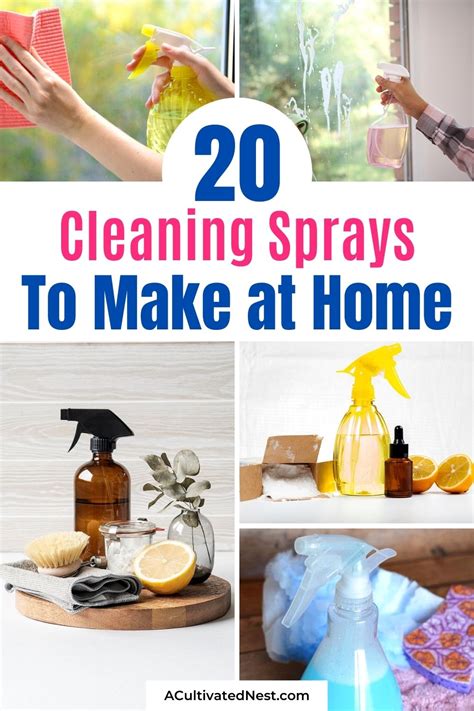 20 Diy Cleaning Sprays To Make At Home A Cultivated Nest