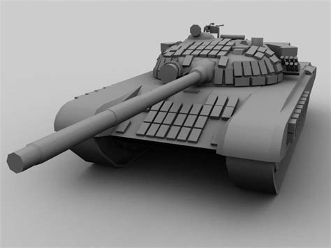 T 72 B Tank 3d Model