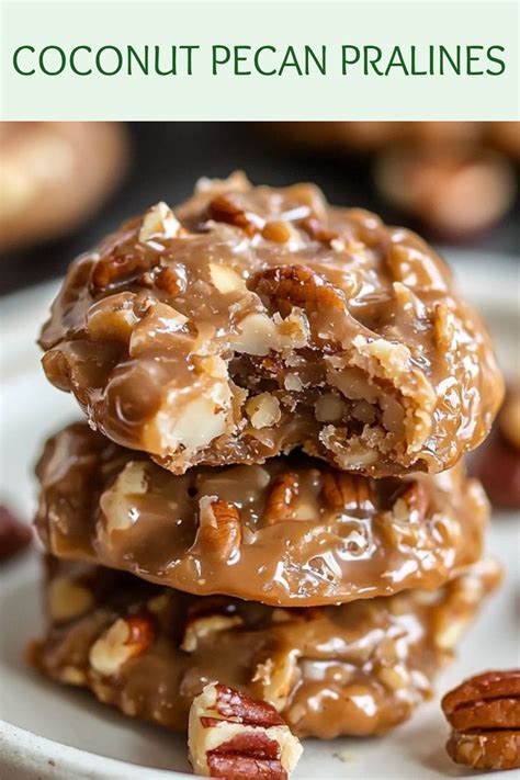 Easy No Bake Coconut Pecan Pralines Southern Recipe Praline Recipe