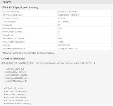 Casing Running Tool Crti Odfjell Technology