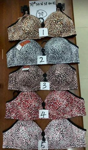 Lycra Cotton Seamless Zebra Print Bra Printed At Rs 200 Piece In New Delhi ID 2850107379862