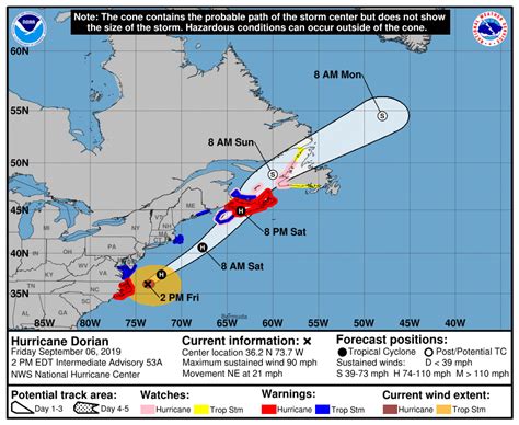 Hurricane Dorian Live Updates The Latest On Storm Path Time