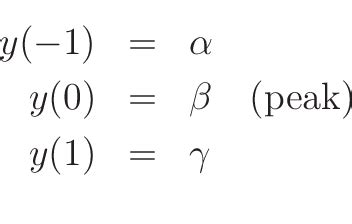 Parabolic Interpolation