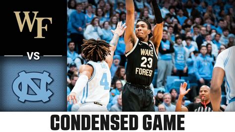 Wake Forest Vs North Carolina Condensed Game 2023 24 Acc Mens