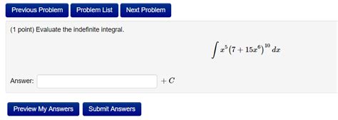 Solved Previous Problem Problem List Next Problem 1 Point