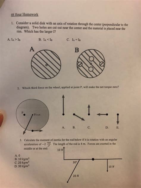 solved 48 hour homework 1 consider a solid disk with an