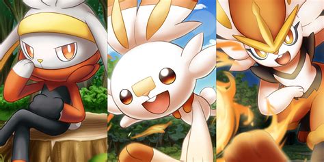 Scorbunny Cinderace And Raboot Pokemon Drawn By Hakuginnosora