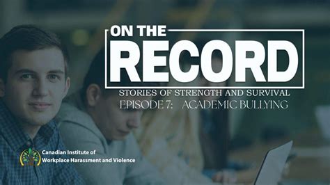 Academic Bullying The Canadian Institute Of Workplace Bullying Resources