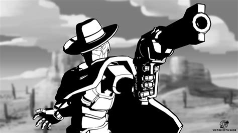 Robot Gunslinger On Behance
