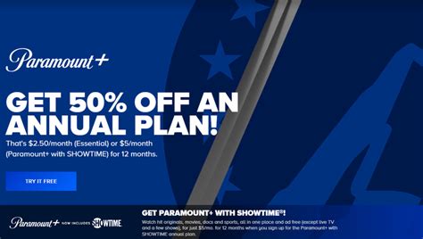 Paramount Plus 50 Off Year 50 Off Deals And Free Month Code